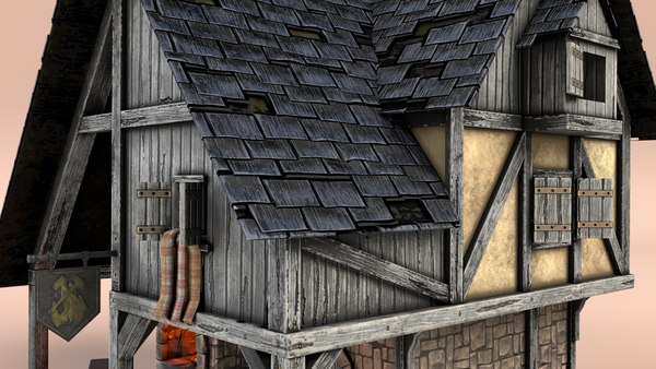 Medieval blacksmith forge model - TurboSquid 1505362
