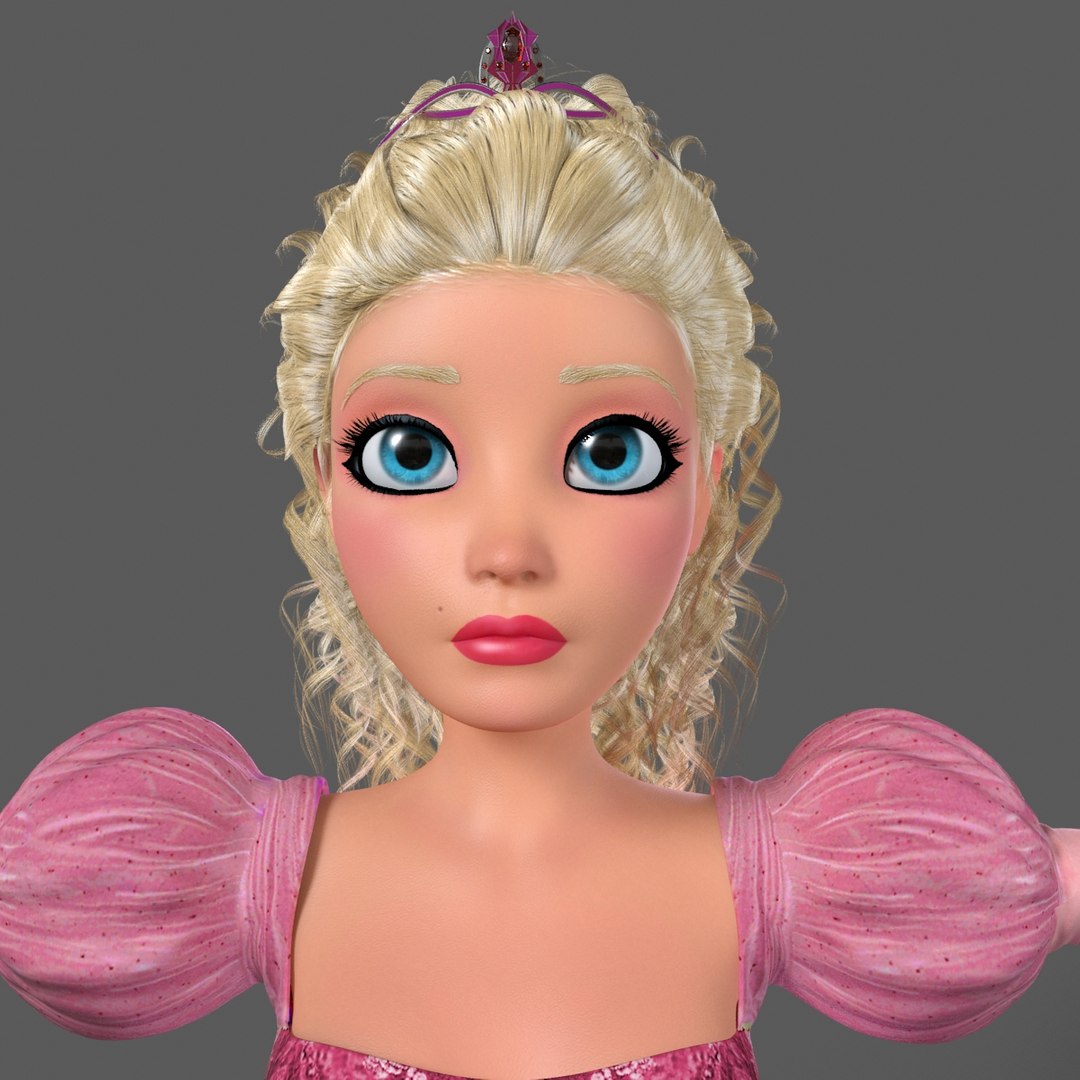 Cartoon Princess Bella 3ds