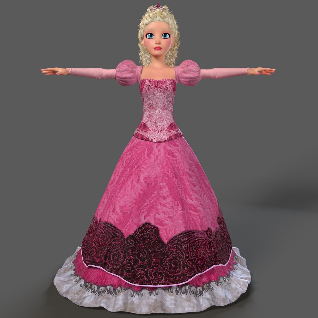 Cartoon Princess Bella 3ds