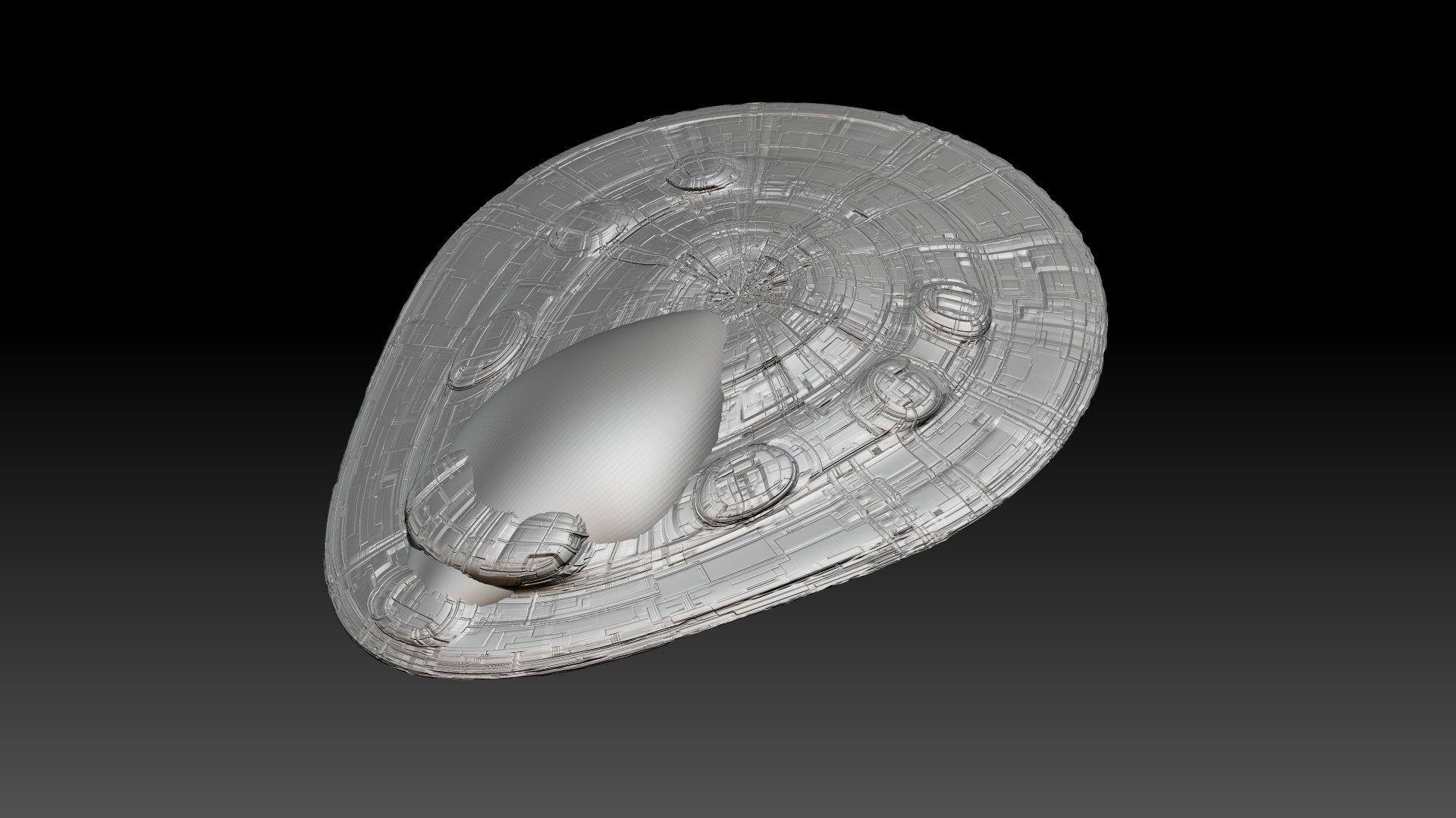 3D Model Alien Mothership - TurboSquid 2220385