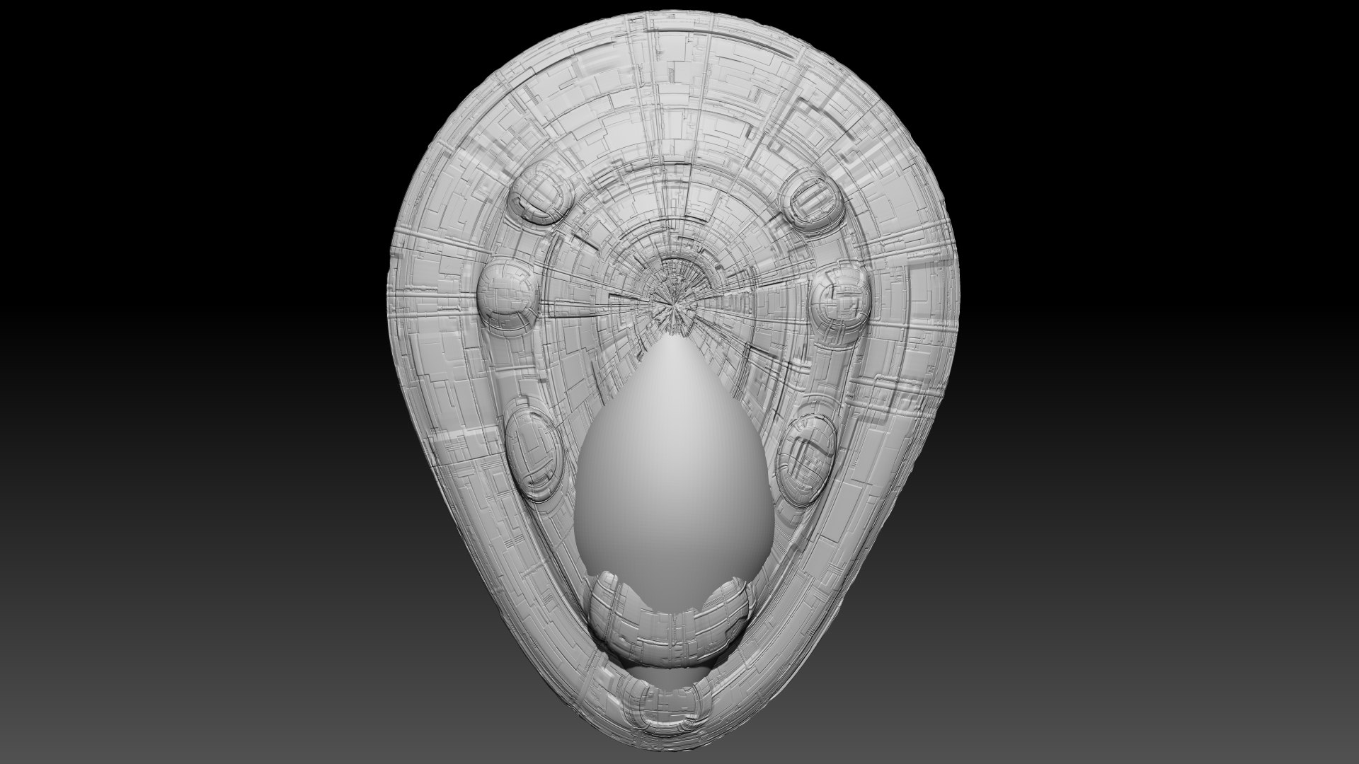3D Model Alien Mothership - TurboSquid 2220385