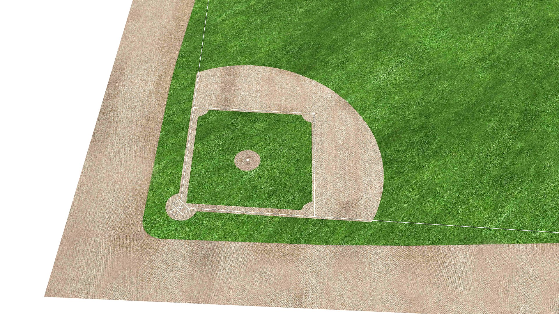 3D Baseball Field Ball Model - TurboSquid 1609482