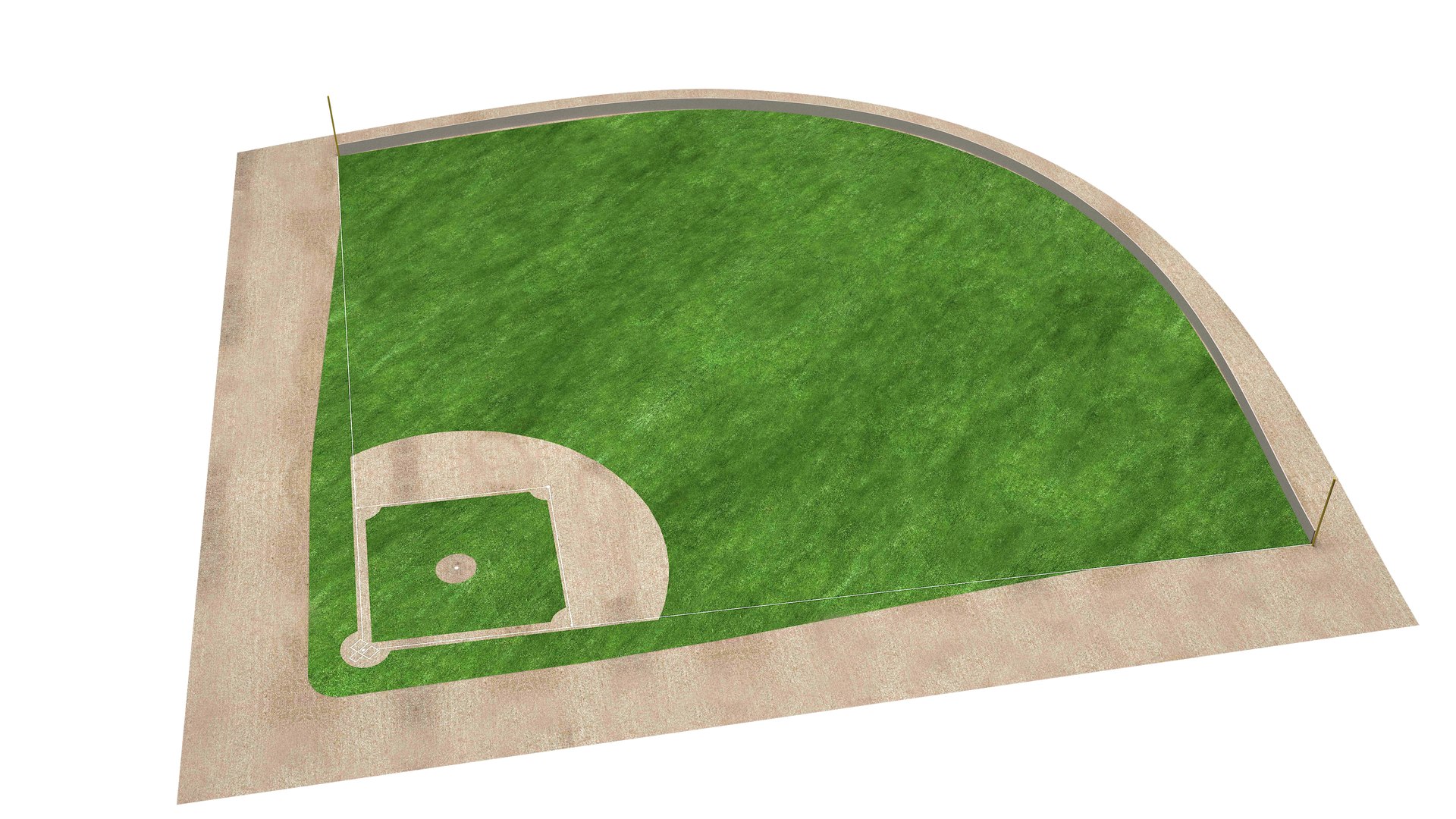 3D Baseball Field Ball Model - TurboSquid 1609482