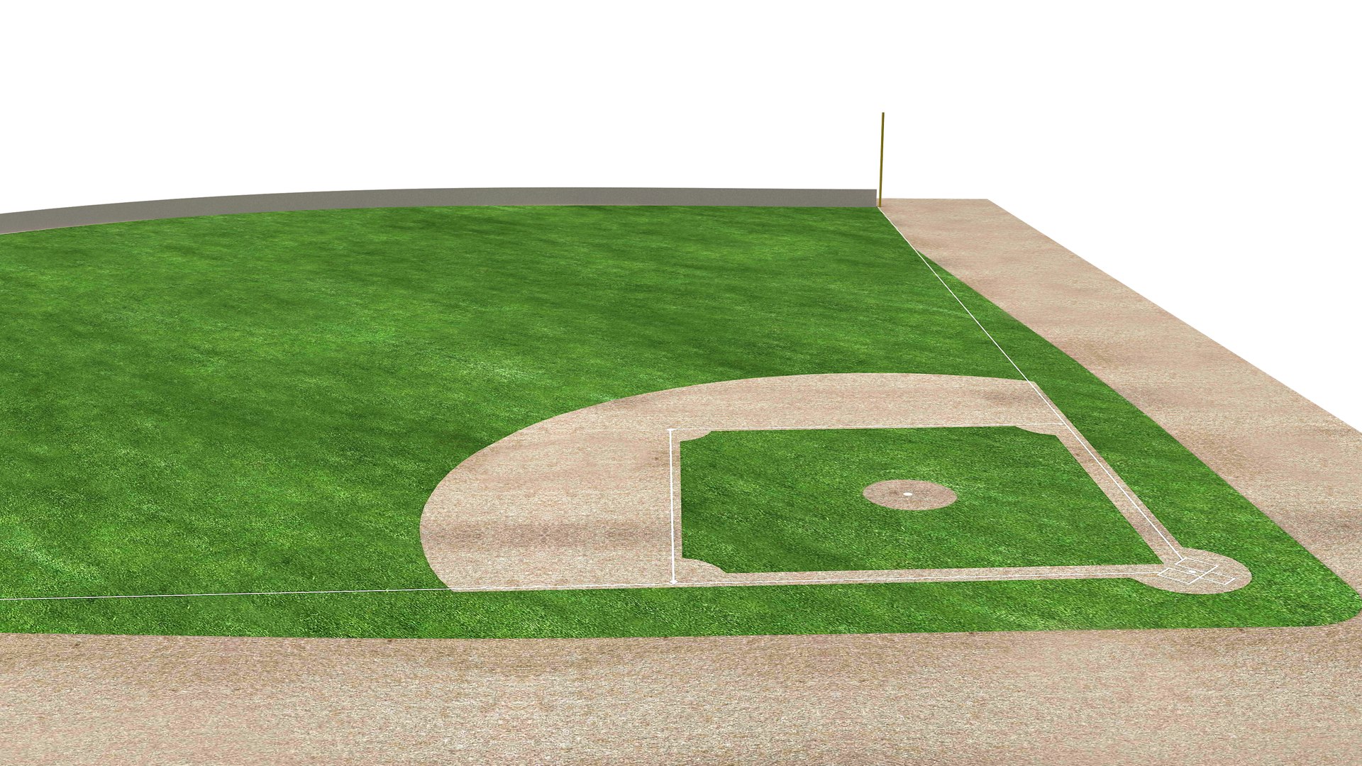 3D Baseball Field Ball Model - TurboSquid 1609482