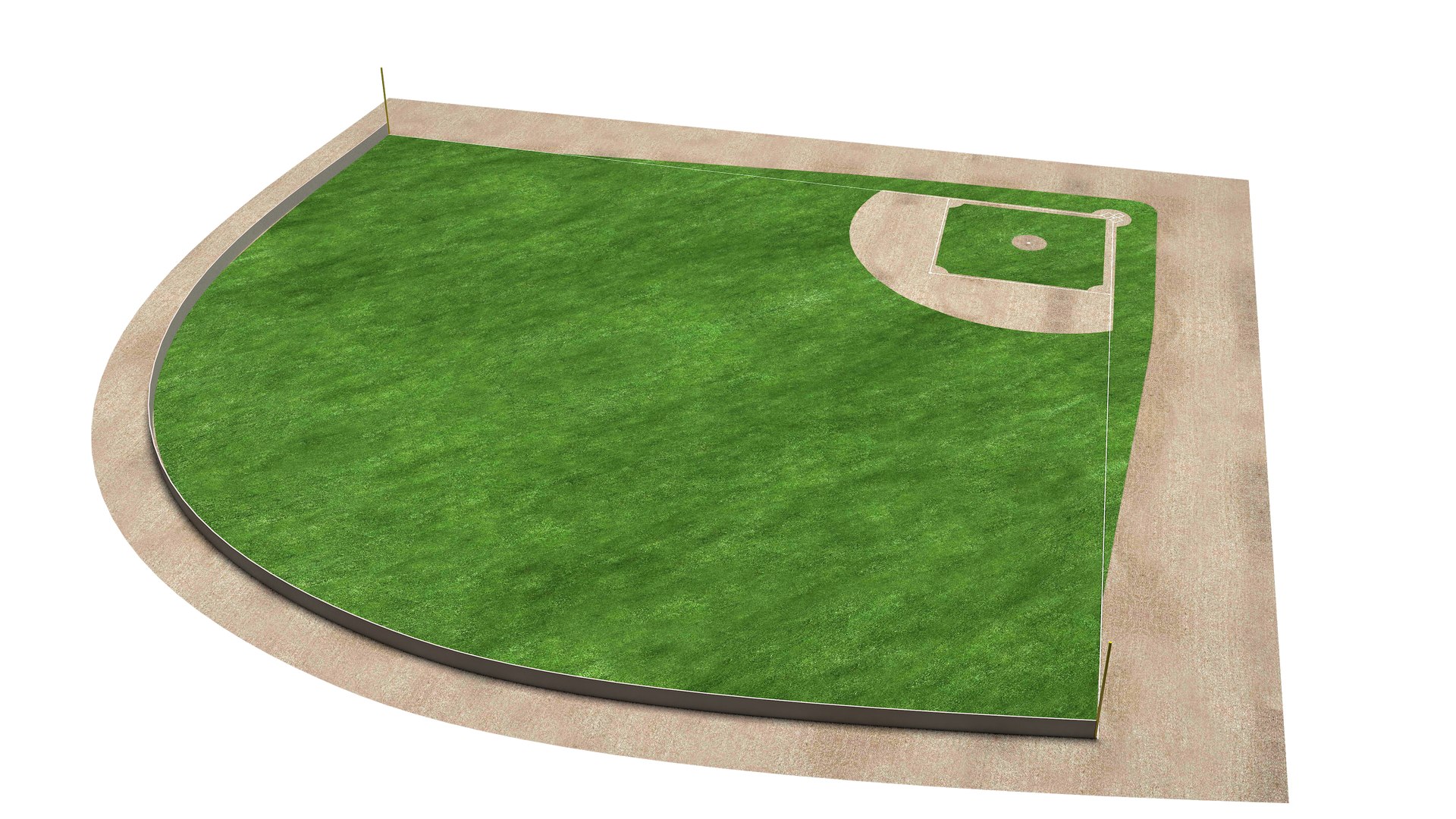 3D Baseball Field Ball Model - TurboSquid 1609482