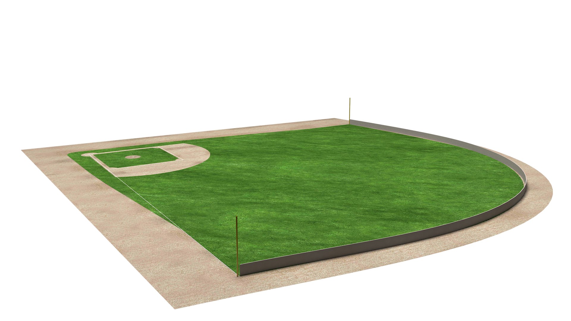3D Baseball Field Ball Model - TurboSquid 1609482