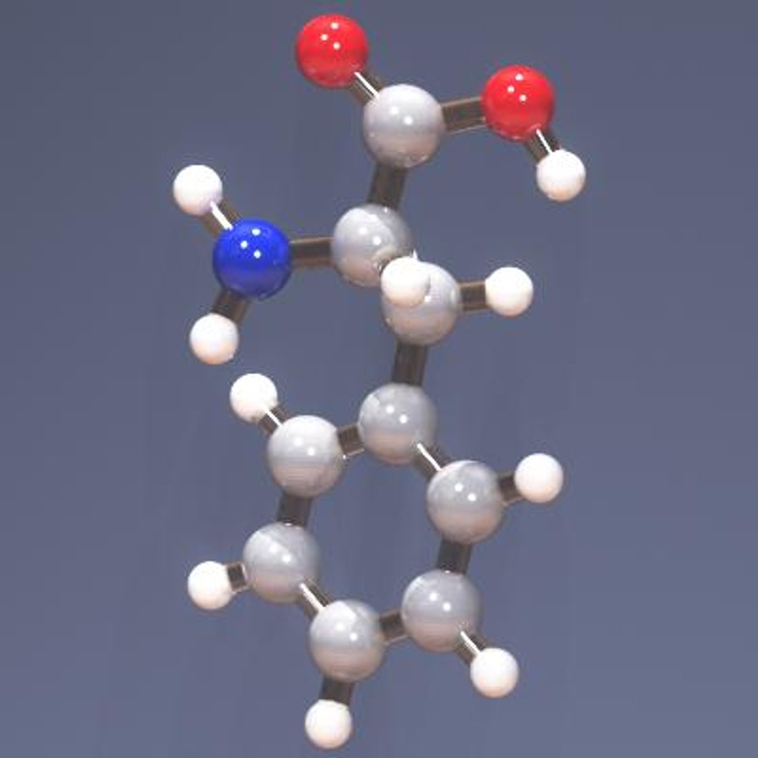 3ds Max Molecule Phenylalanine
