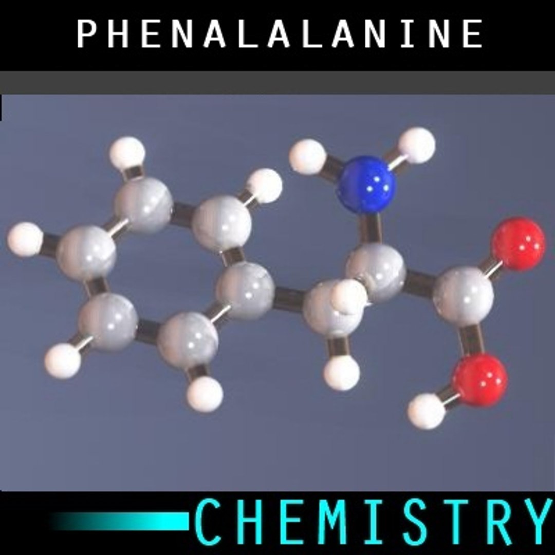 3ds Max Molecule Phenylalanine