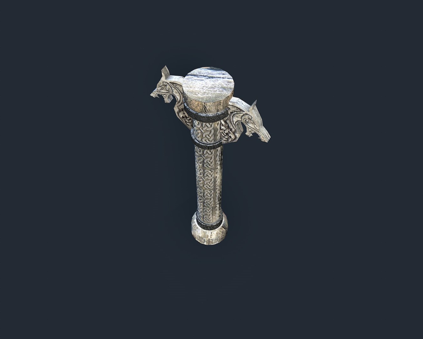 Norse Carved Column 3D Model - TurboSquid 1603387