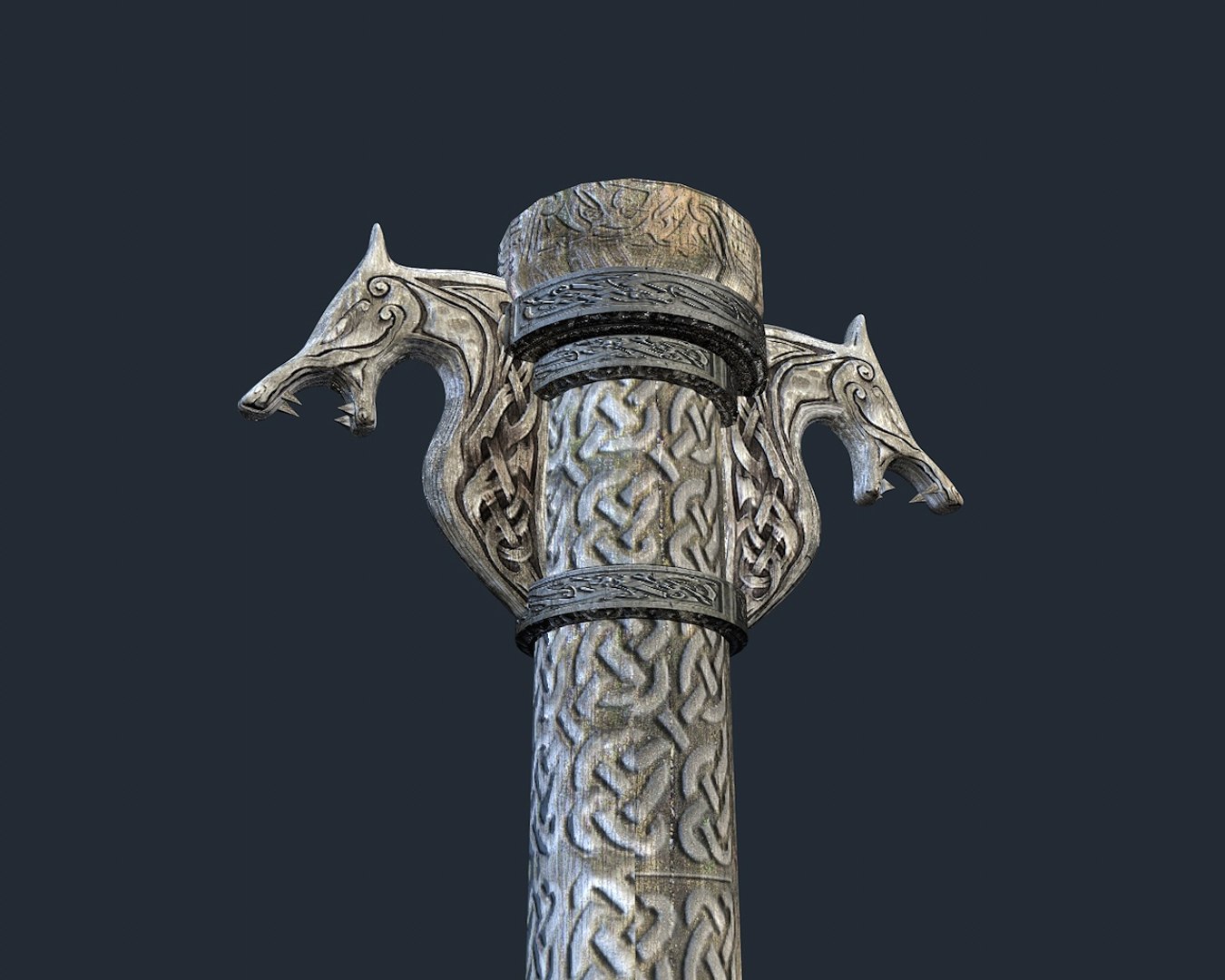 Norse Carved Column 3D Model - TurboSquid 1603387