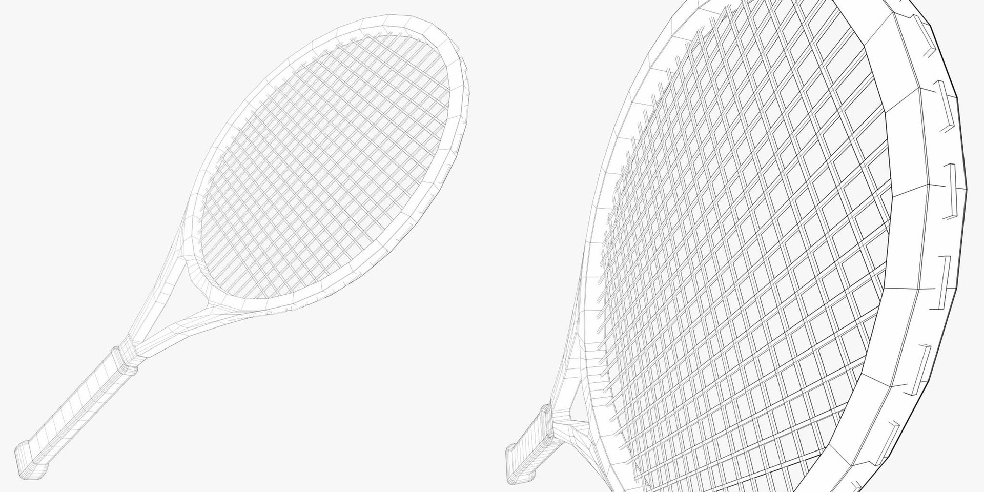 3d Model Tennis Racket