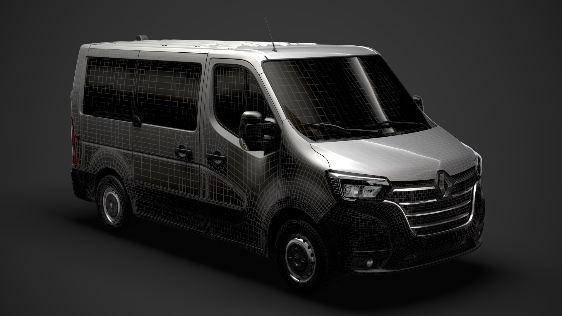 3D renault master l1h1 windowvan - TurboSquid 1494490