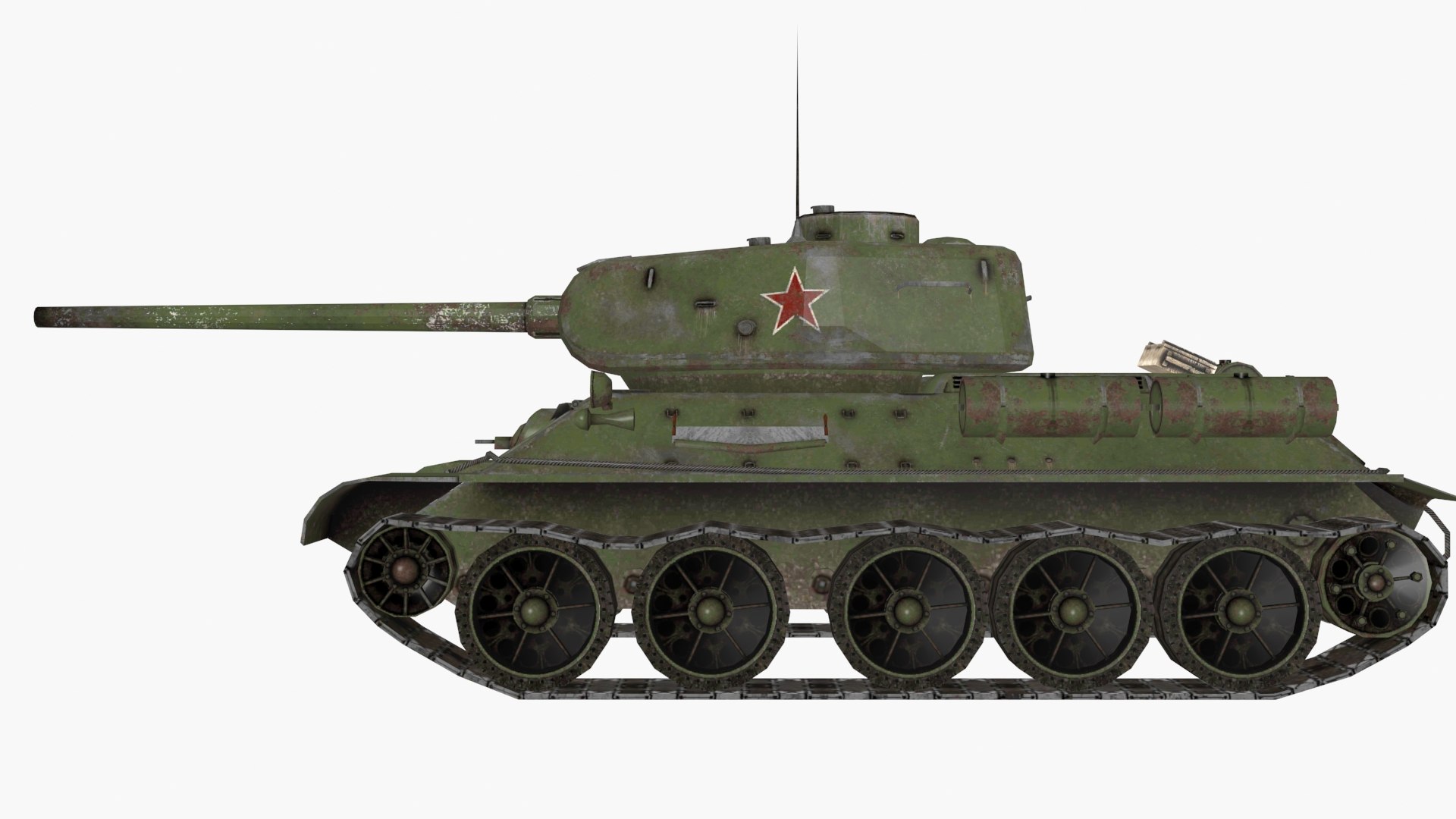 3D T34 T-34 Soviet Medium - TurboSquid 1530037