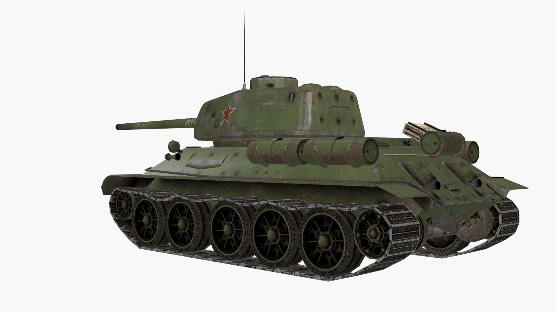 3D T34 T-34 Soviet Medium - TurboSquid 1530037