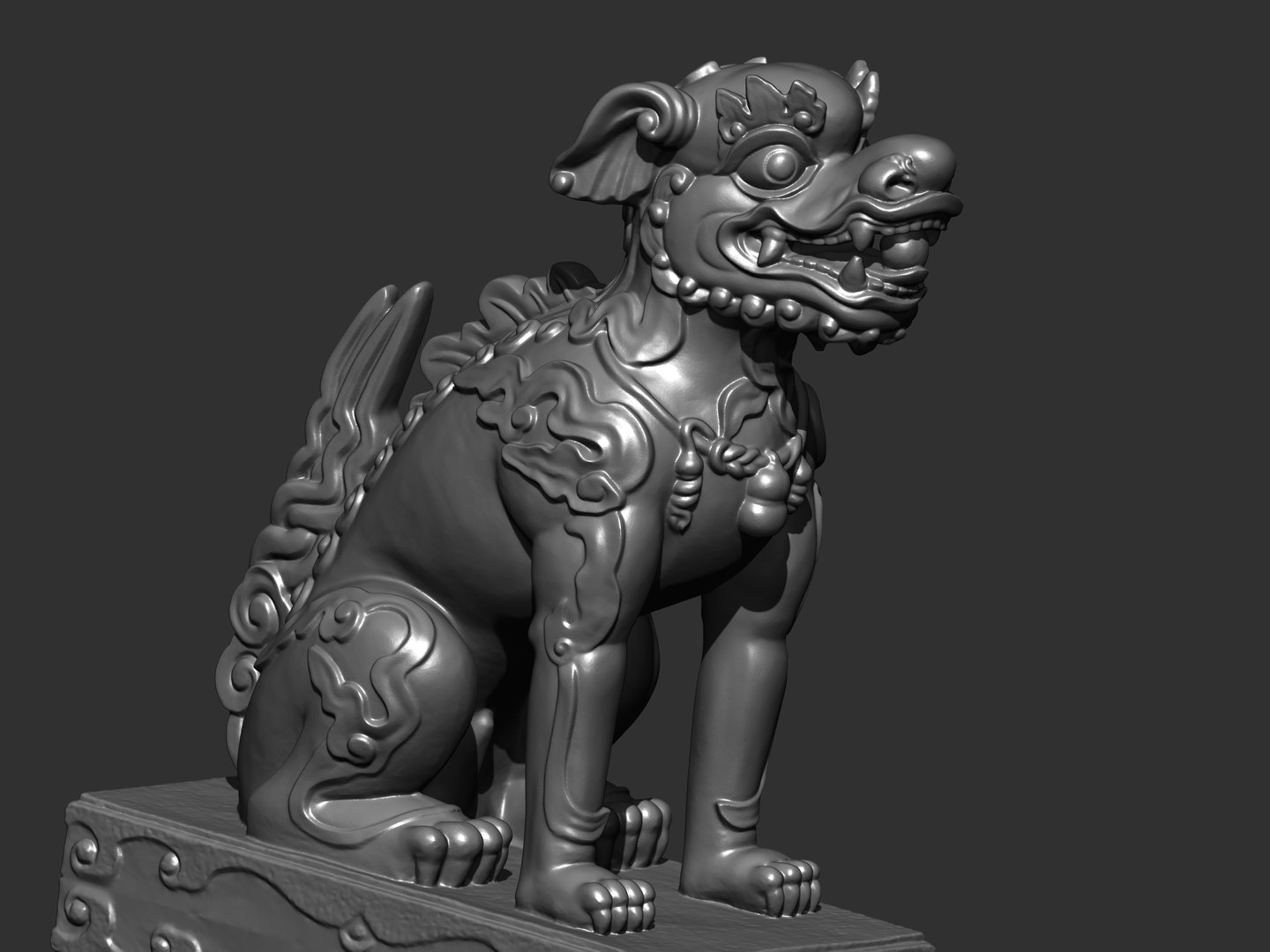 Foo Dog 3D - TurboSquid 1932414