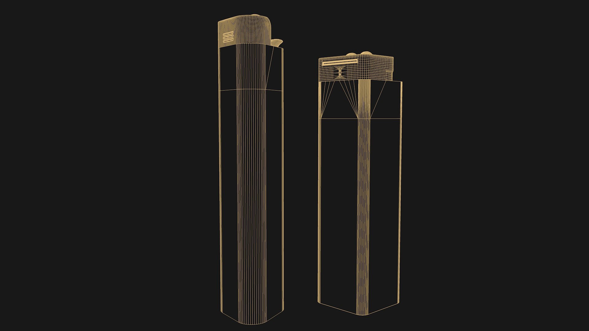 3D 2 Lighters - TurboSquid 1945325