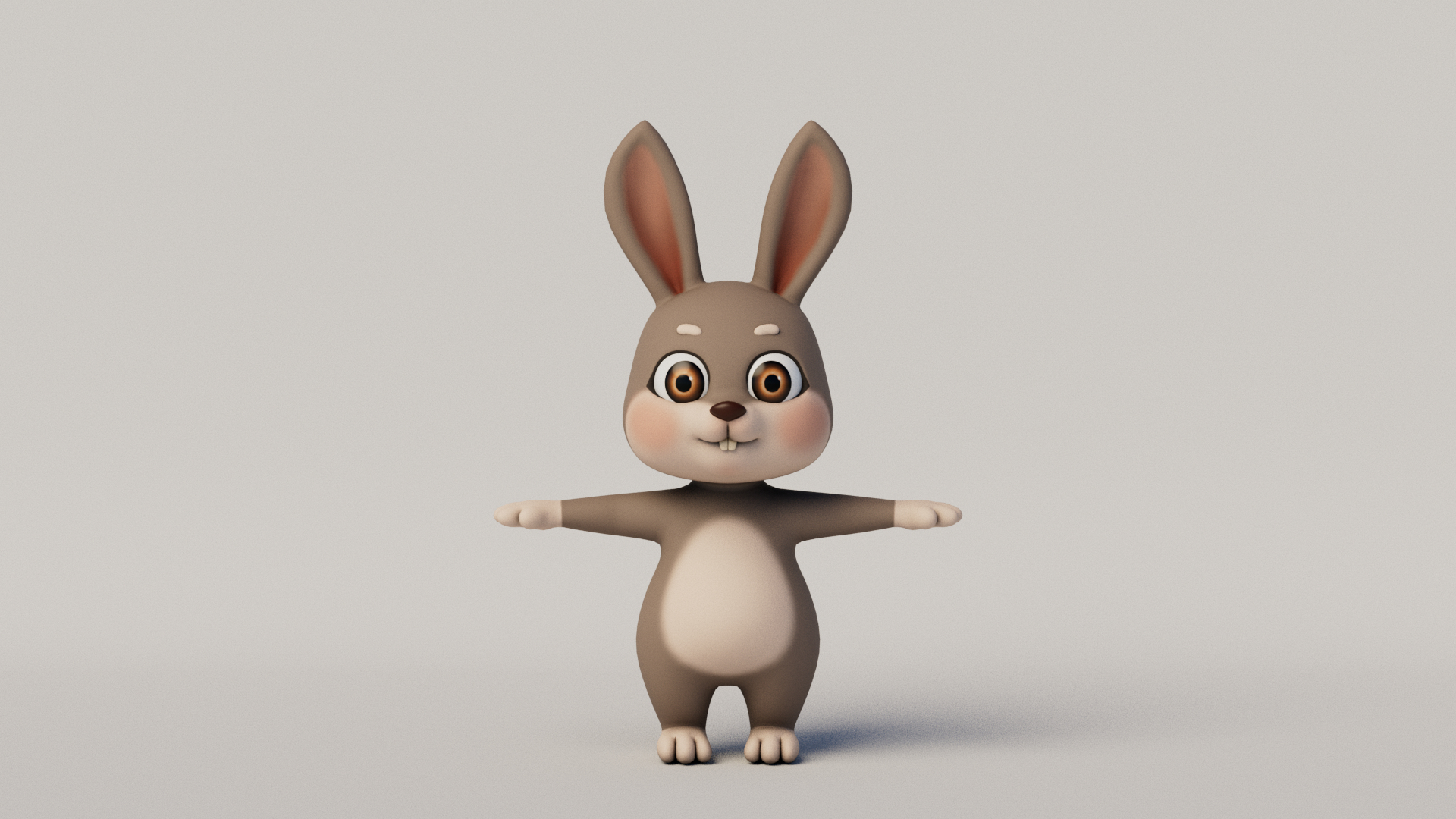 Rigged Cartoon Rabbit 3D Model - TurboSquid 2221529