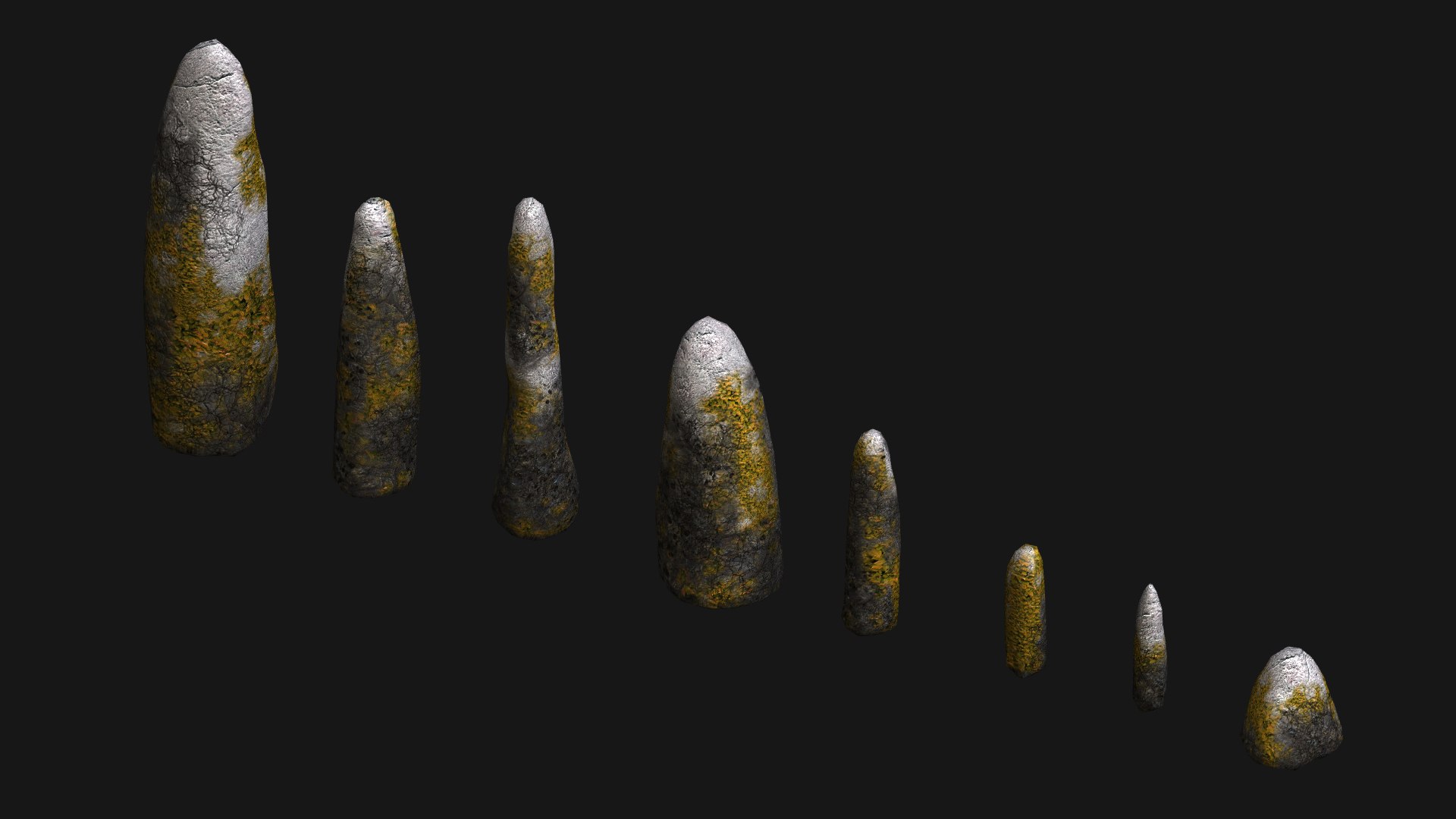 Obelisk Set - Corrupted 3D model - TurboSquid 1903571