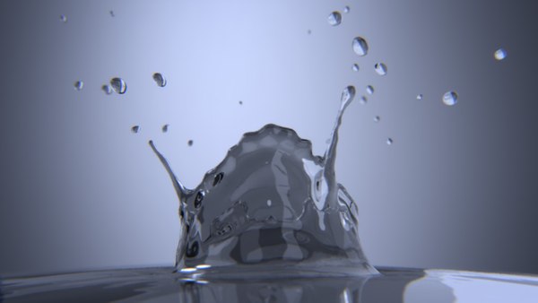 3d model splash packshots frame