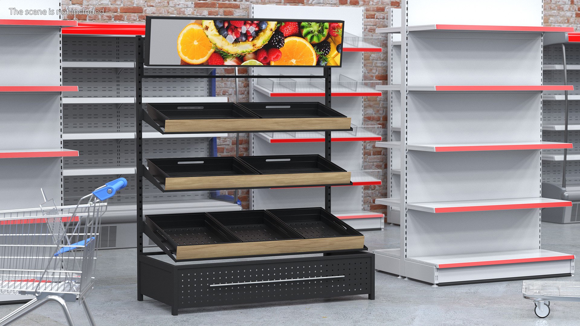 Grocery Display Rack Model - TurboSquid 2191857