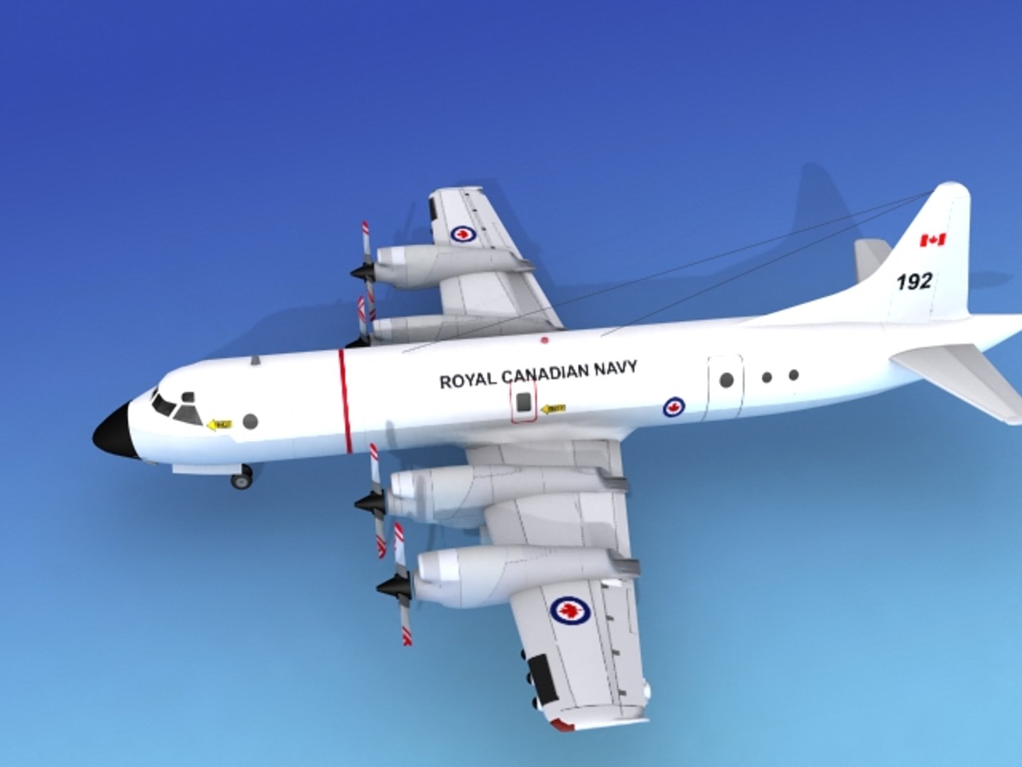 3d Orion Lockheed P-3 Navy Model