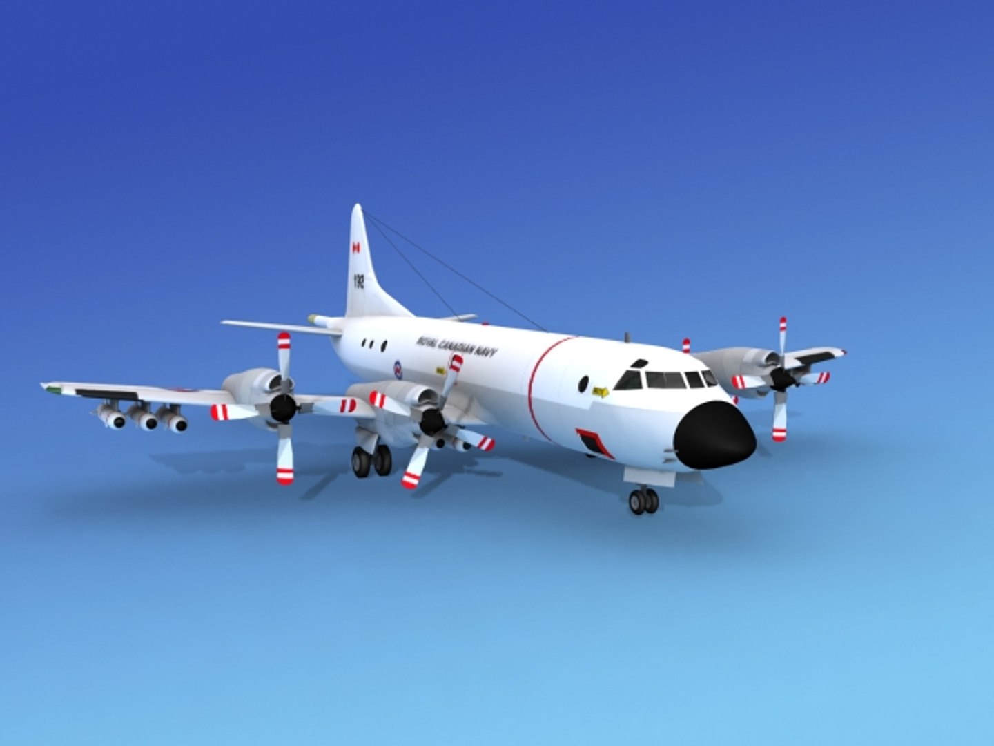 3d Orion Lockheed P-3 Navy Model