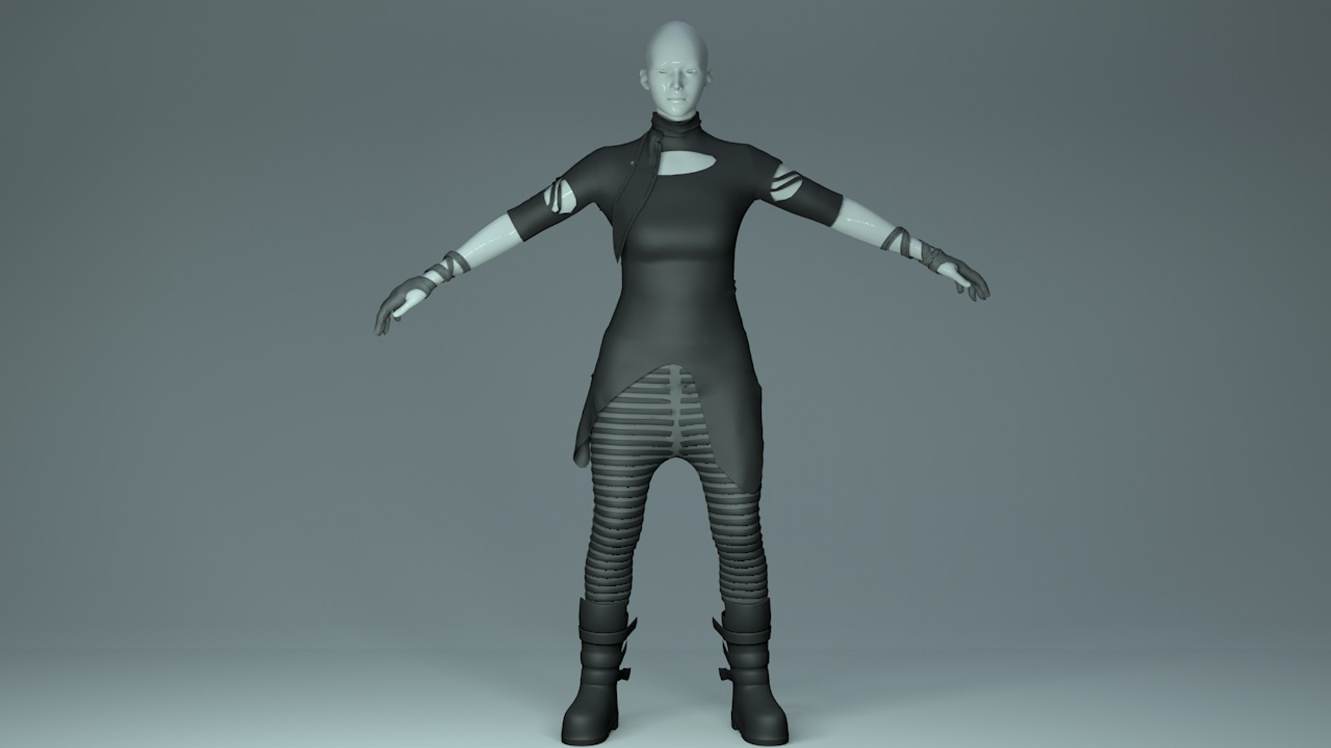 3D Outfit Marvelous Designer Model - TurboSquid 1557393