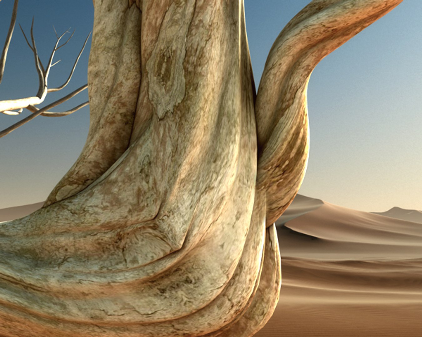 C4d Desert Tree