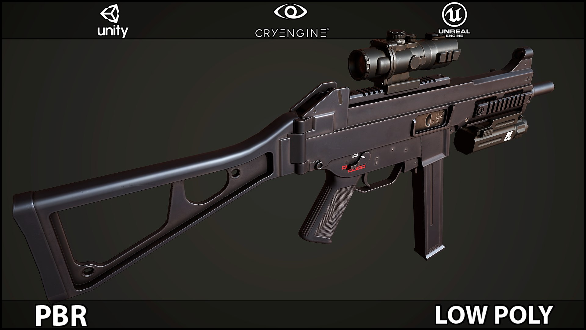 3D Ump Pbr Ready - TurboSquid 1258229