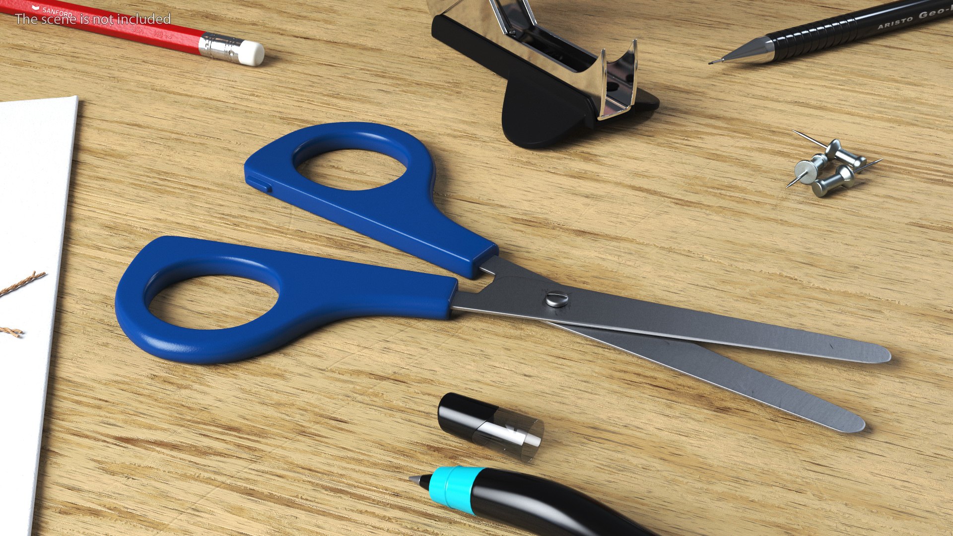 School Scissors Blue Model - TurboSquid 2128797