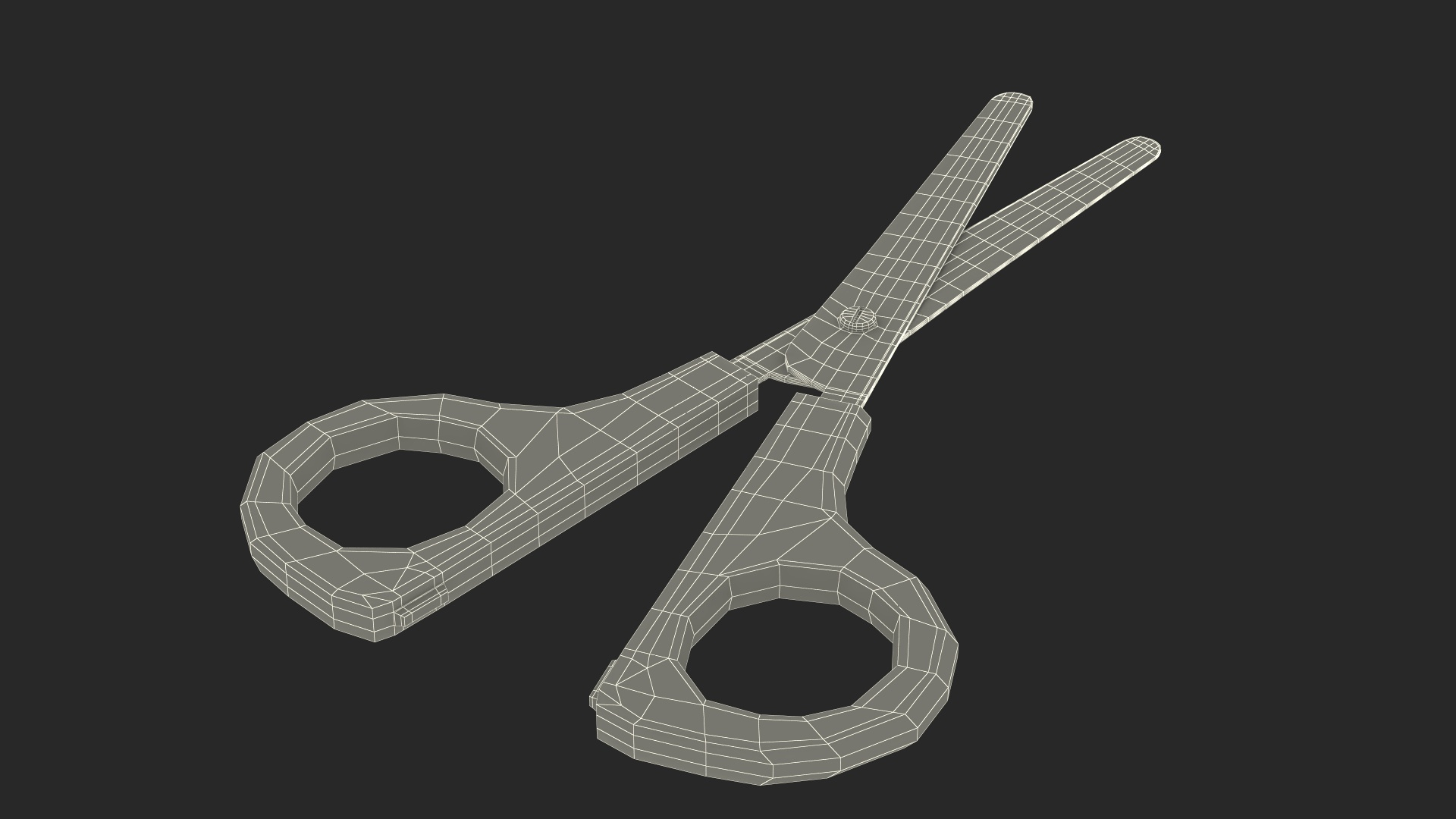 School Scissors Blue Model - TurboSquid 2128797