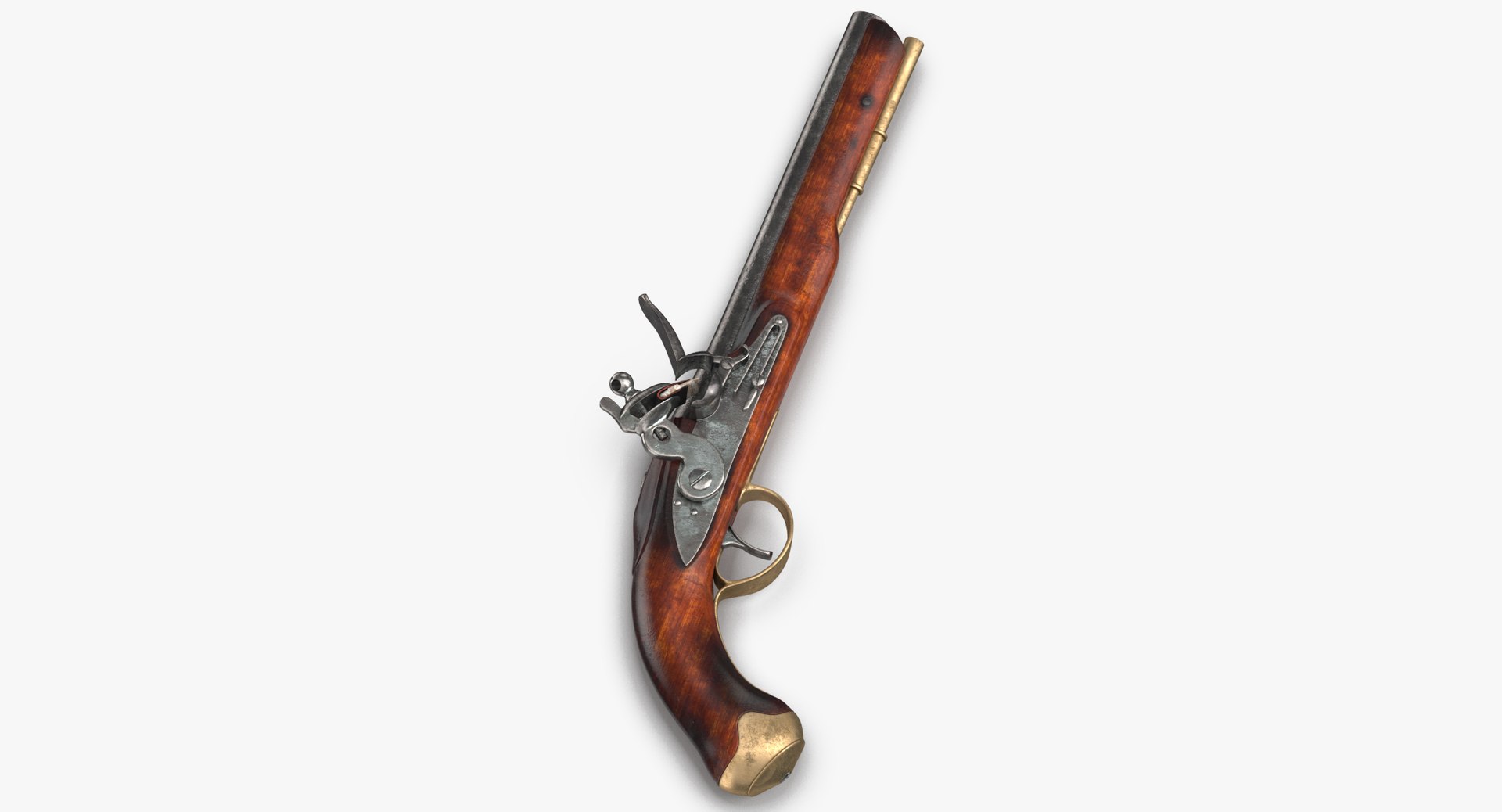 Revolutionary War Gun Model - TurboSquid 1367080