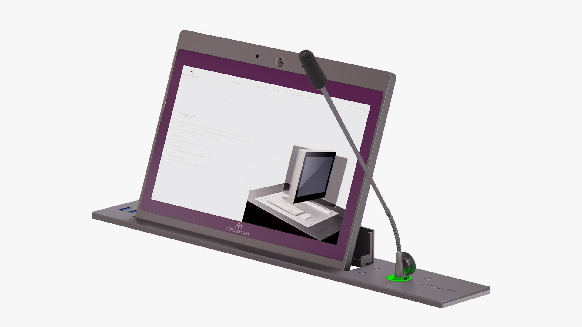 3D Arthur Holm Dynamic X2 Sliding Monitor Model - TurboSquid 2409093