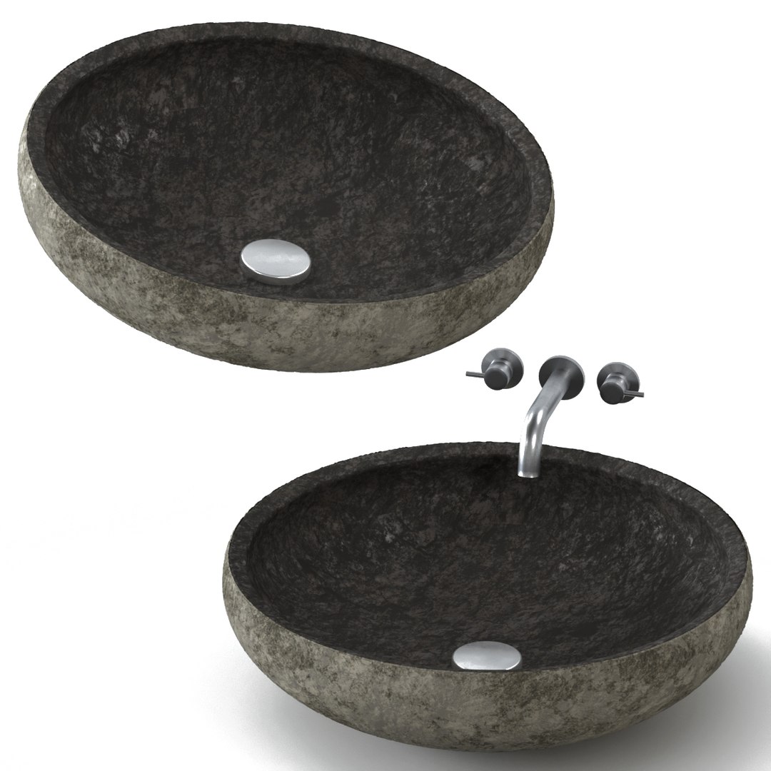 Stone Washbasin 3D Model - TurboSquid 1618134