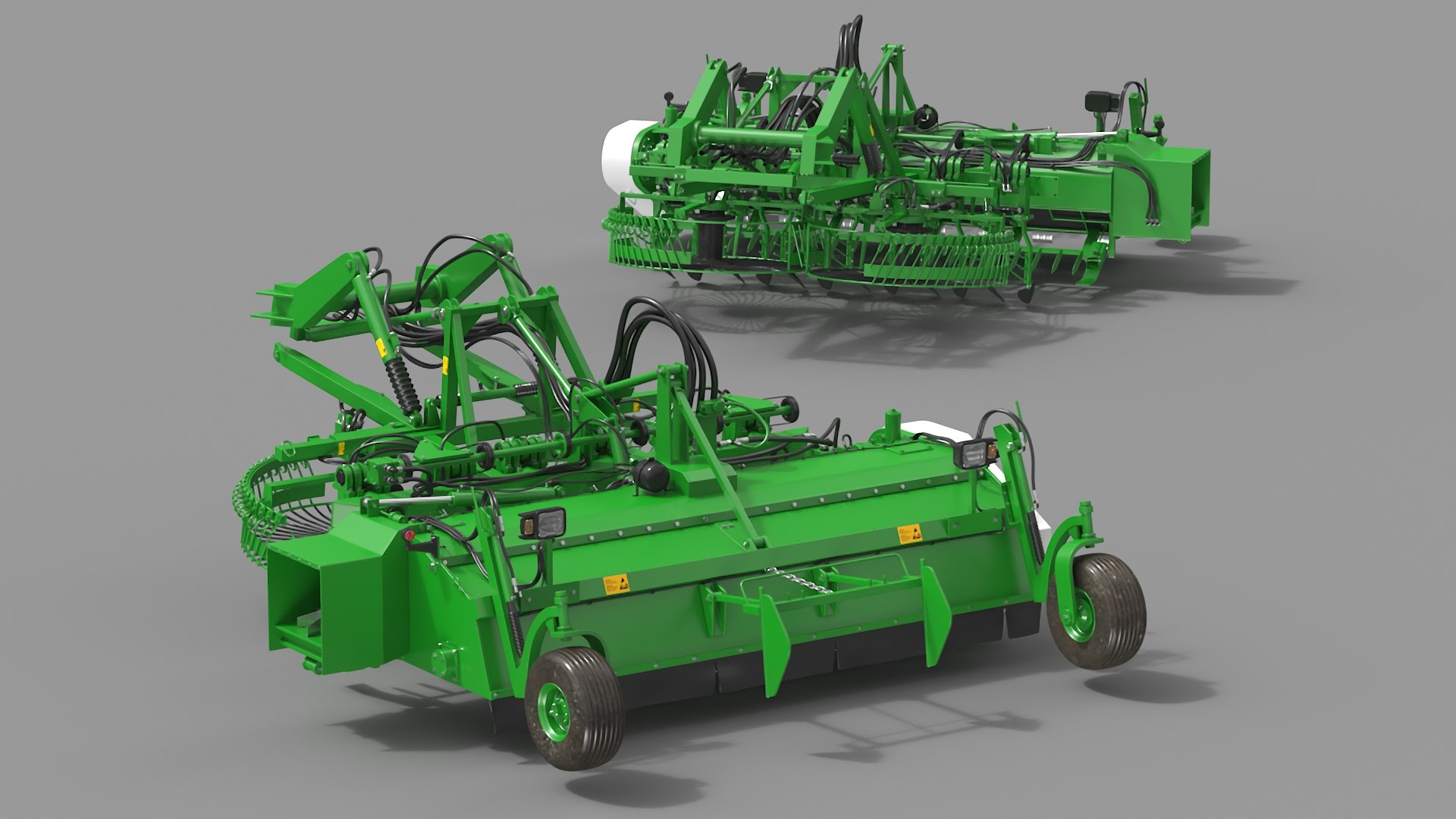 3D Agricultural Beet Harvester Tool Green - TurboSquid 2302359
