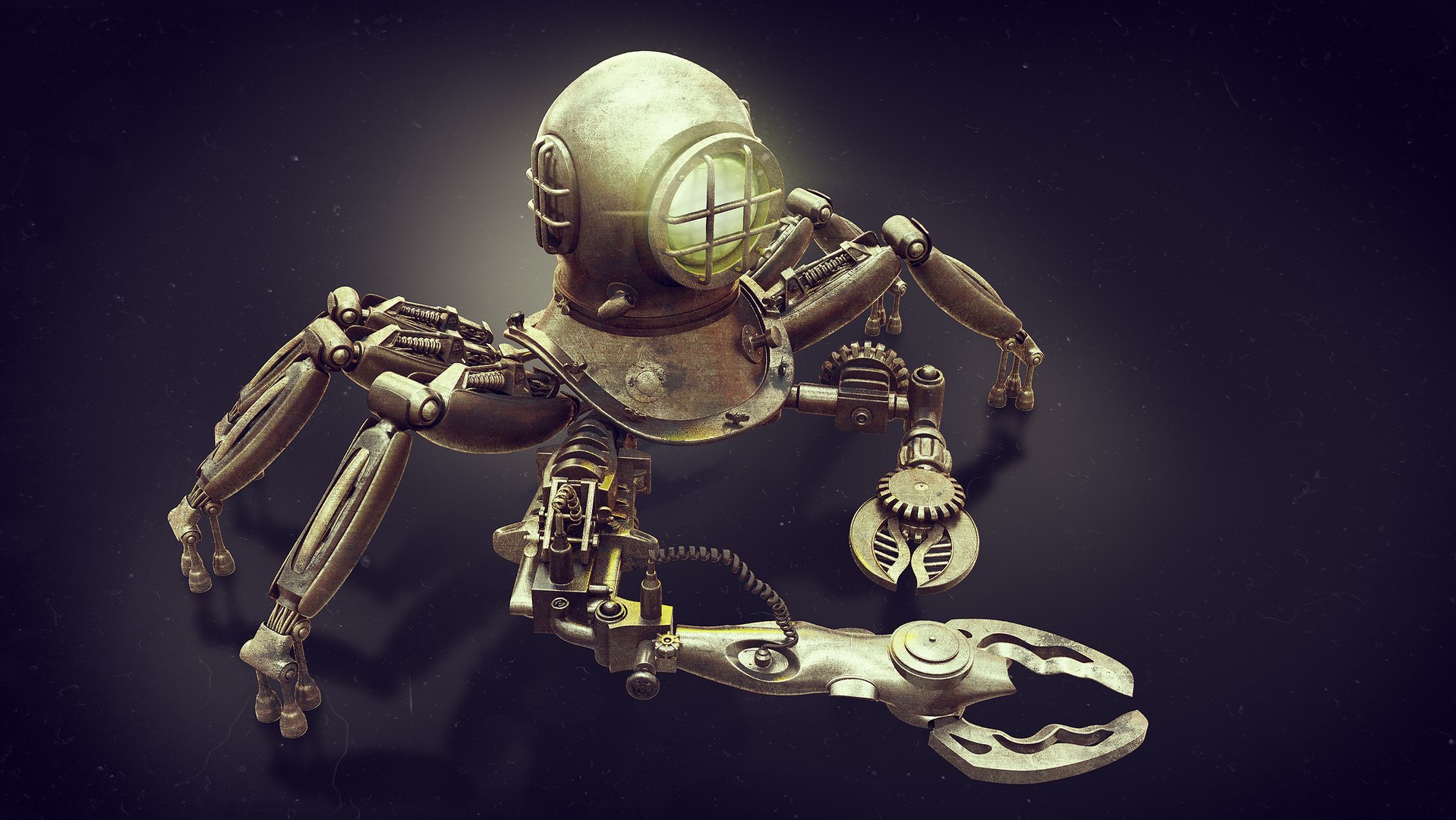 3d Model Robot Diver