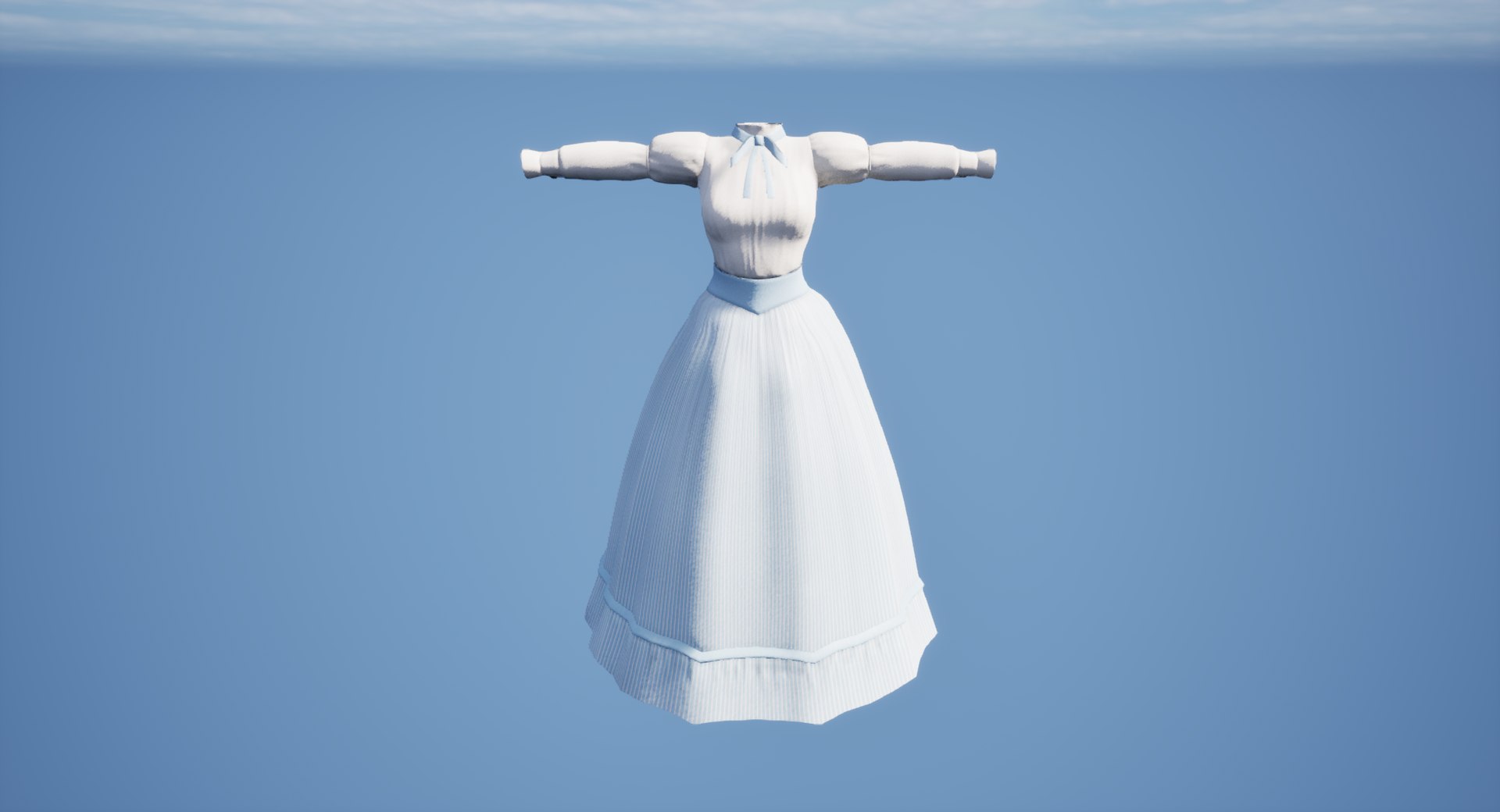 Bustle Dress 3D Model - TurboSquid 2243337