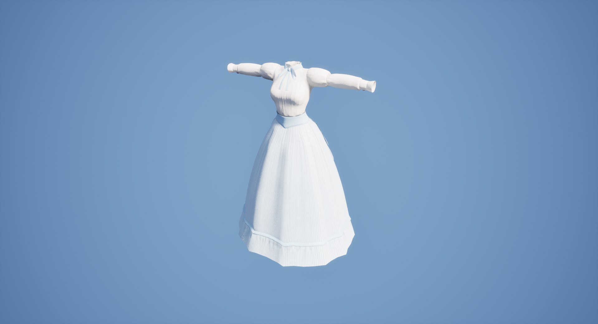 Bustle Dress 3D Model - TurboSquid 2243337