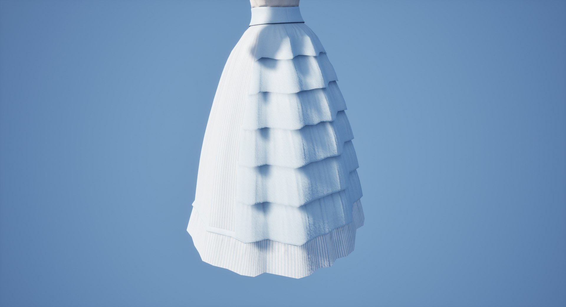 Bustle Dress 3D Model - TurboSquid 2243337