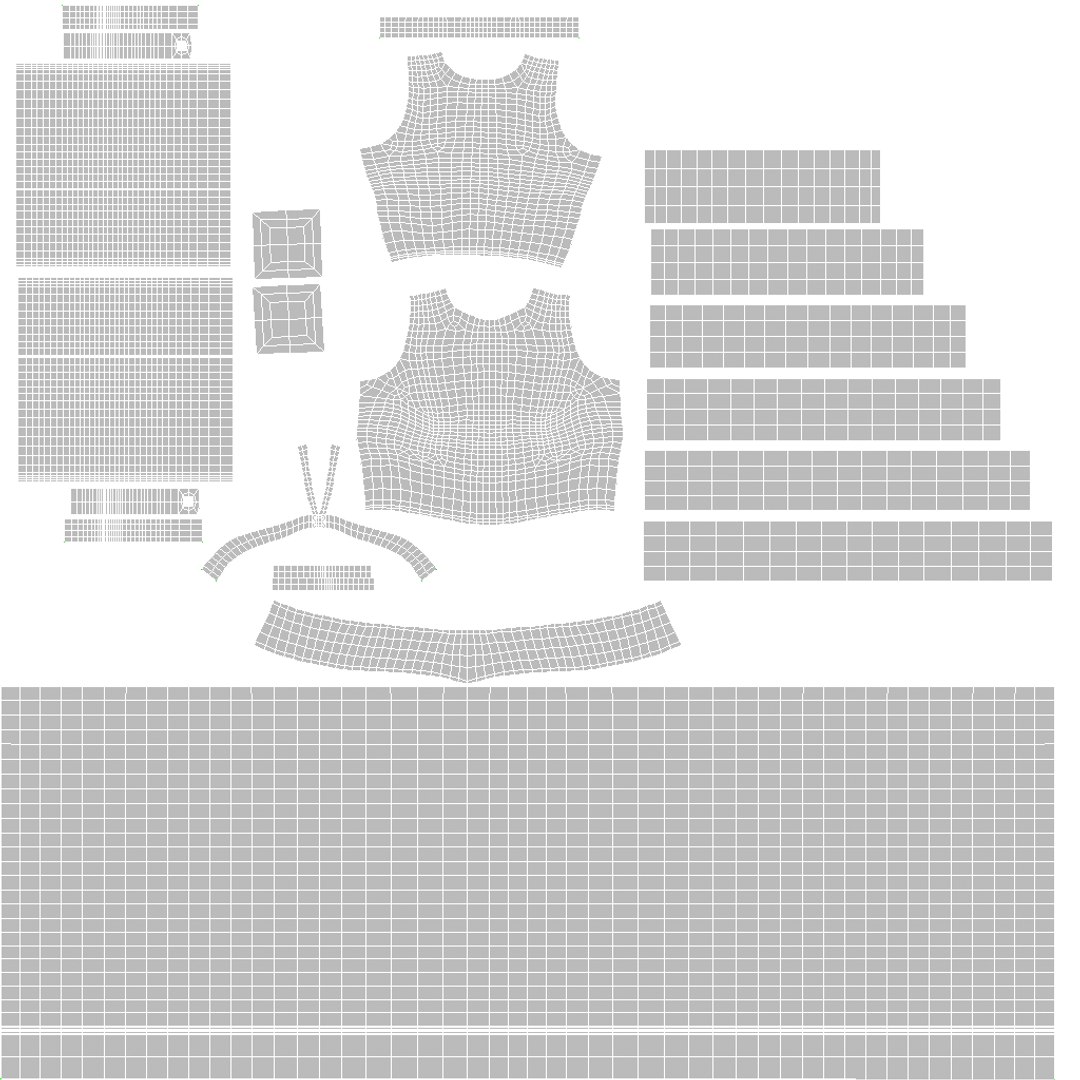 Bustle Dress 3D Model - TurboSquid 2243337