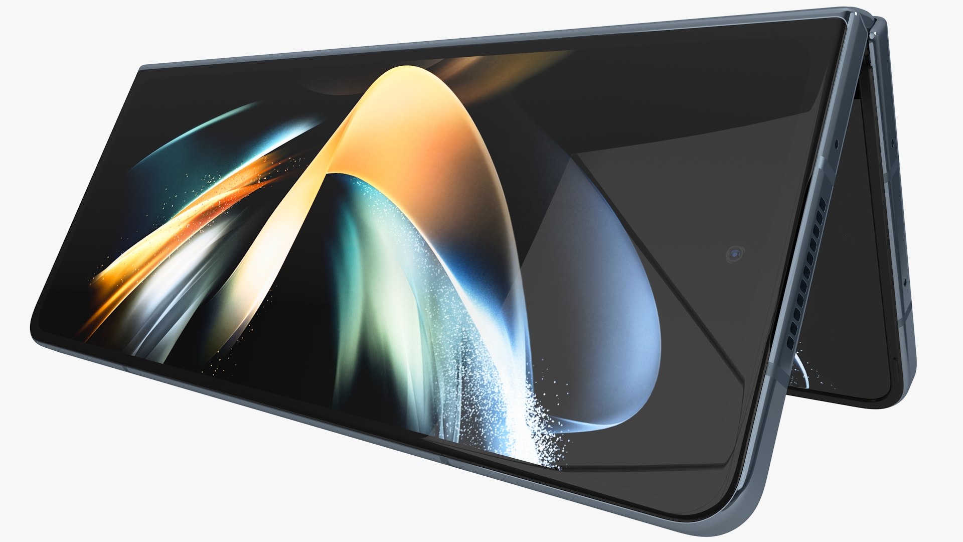 Samsung Galaxy Z Fold 4 Gray Green Animated 3D - TurboSquid 1941050