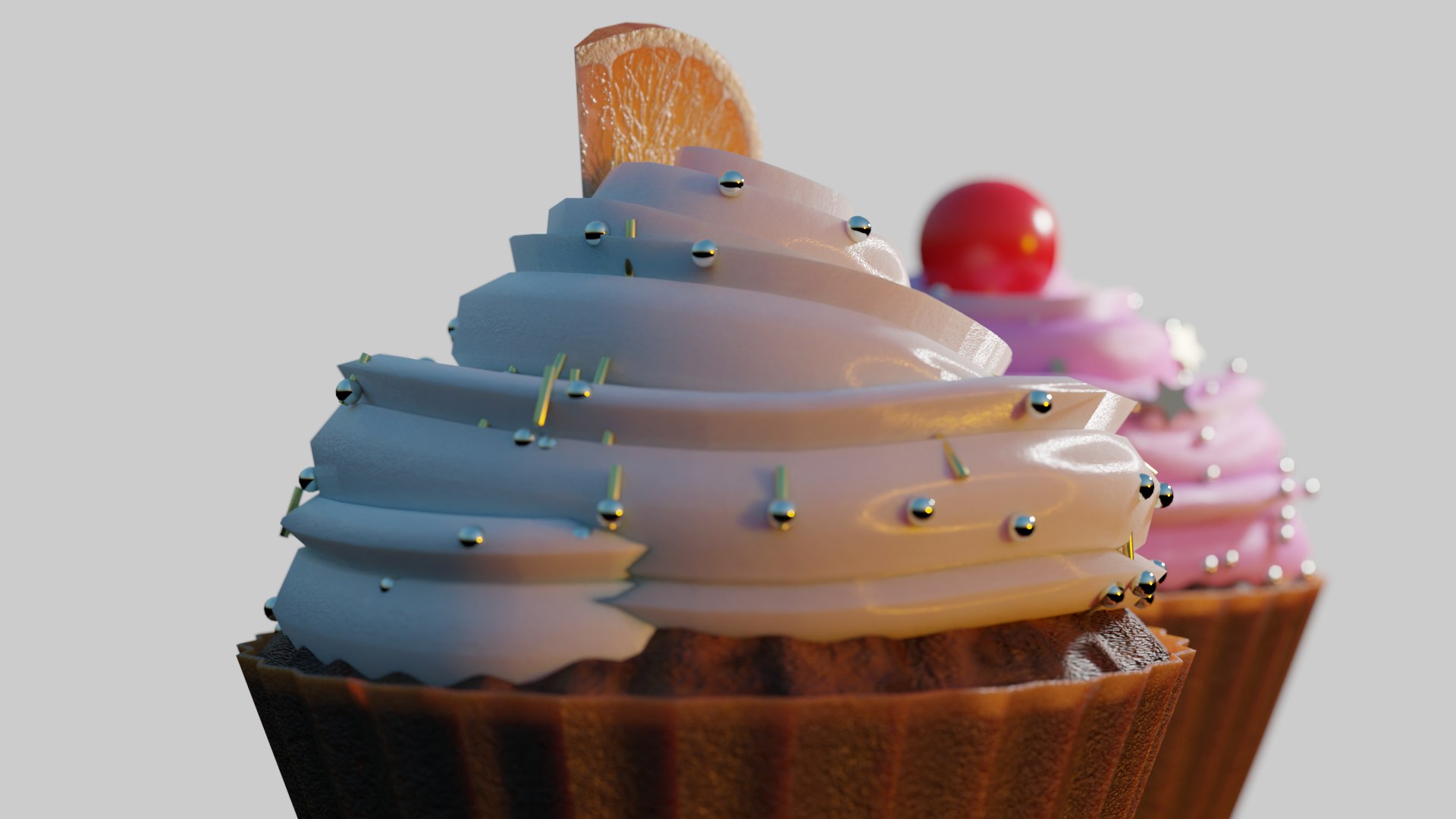 3D Cupcakes Model - TurboSquid 2153232