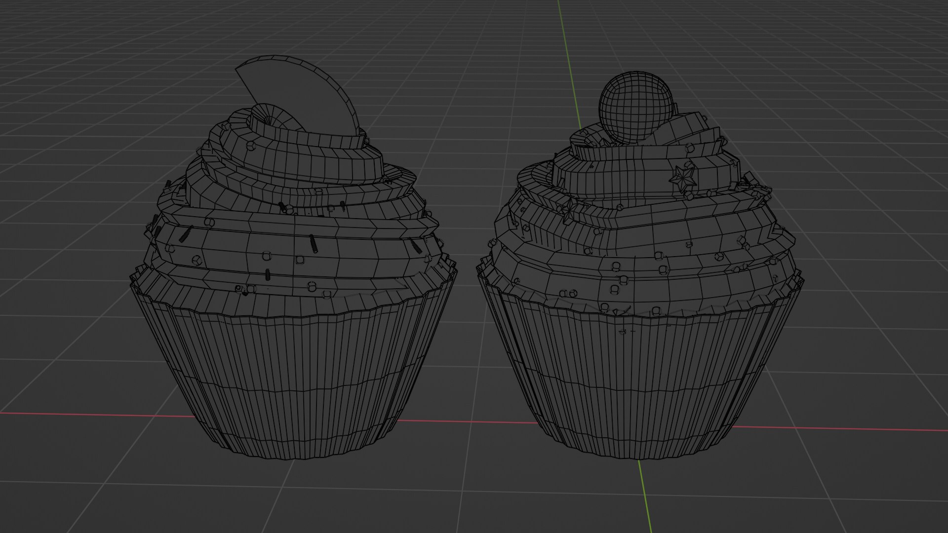 3D Cupcakes Model - TurboSquid 2153232