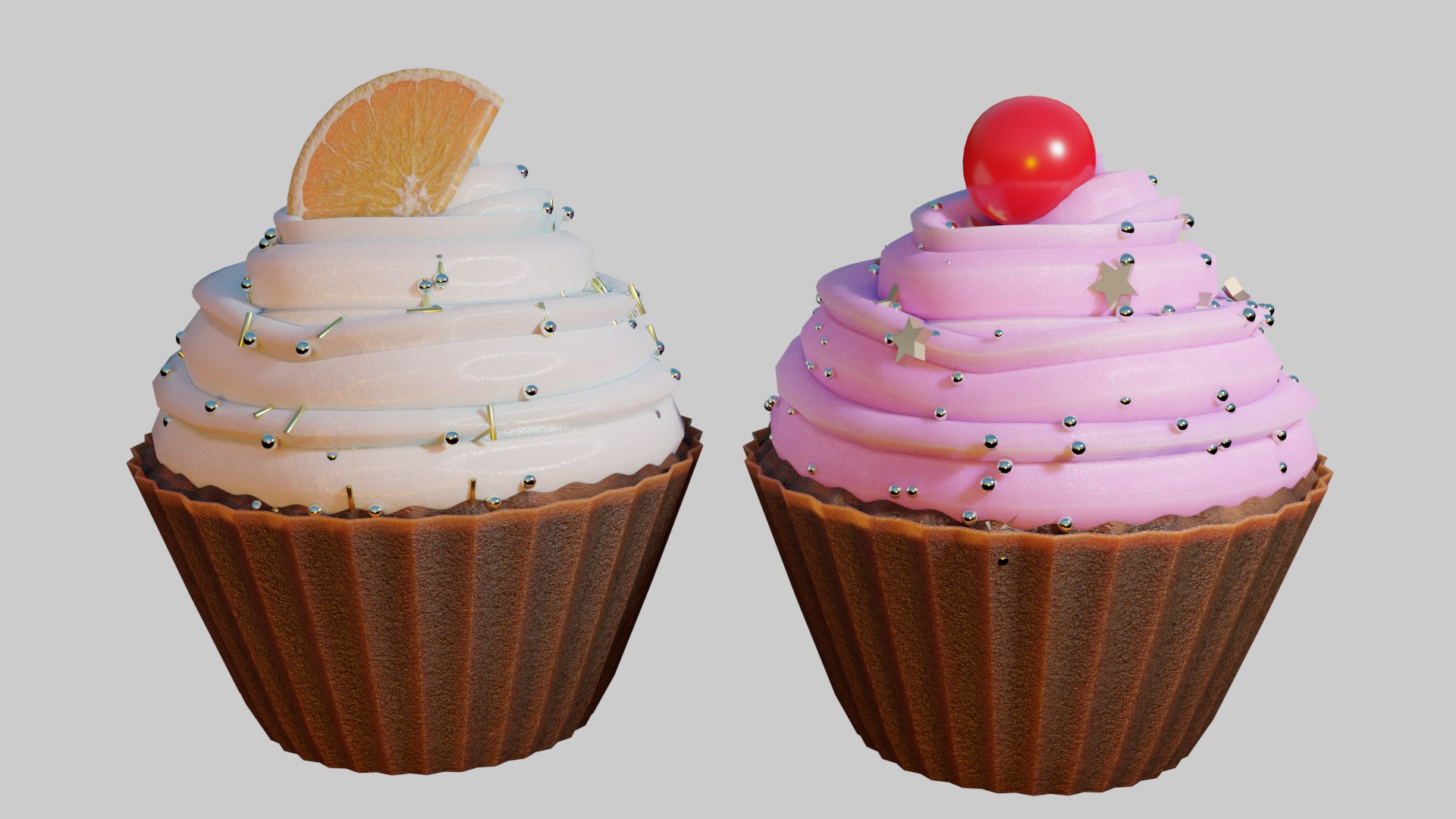 3D Cupcakes Model - TurboSquid 2153232