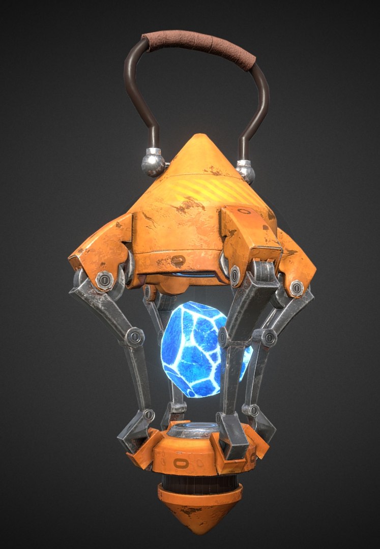 3D Model Sci-fi Lamp - TurboSquid 1447918
