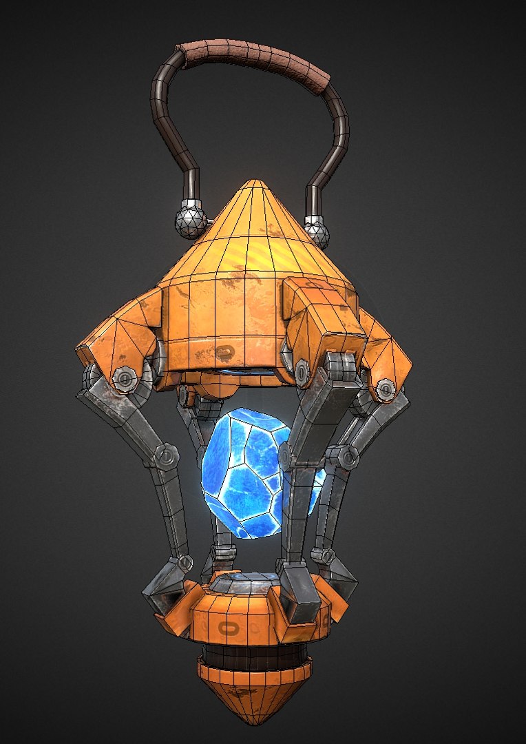 3D Model Sci-fi Lamp - TurboSquid 1447918