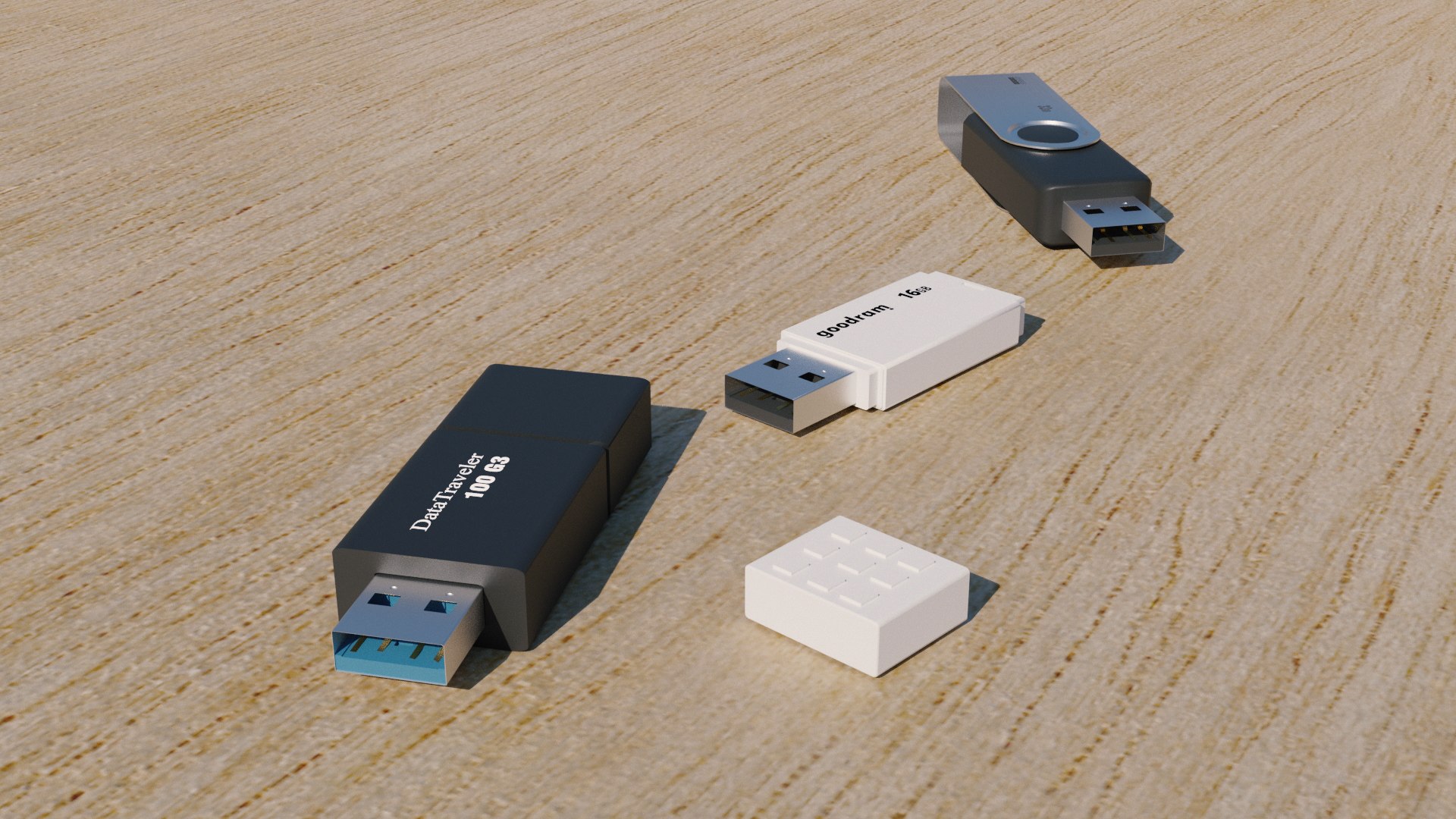 3D Collection Of Flash Drives - TurboSquid 1887436
