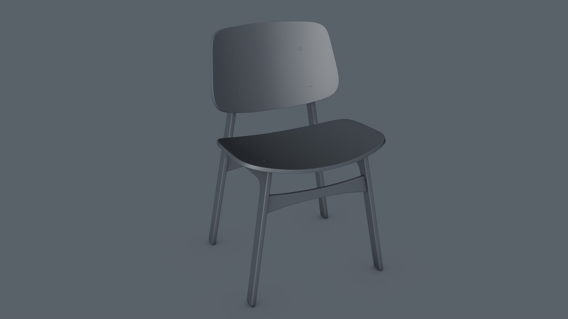 3D Soeborg Wood Chair - TurboSquid 1920572