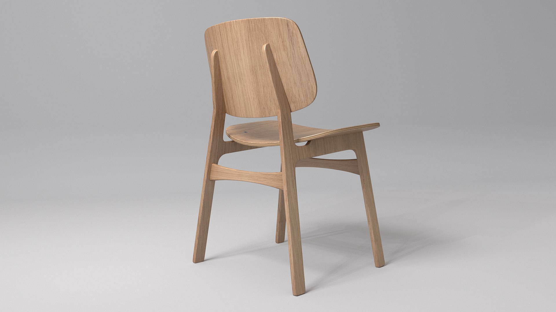 3D Soeborg Wood Chair - TurboSquid 1920572