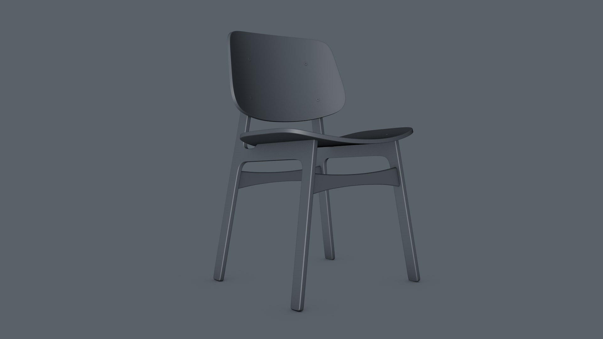 3D Soeborg Wood Chair - TurboSquid 1920572